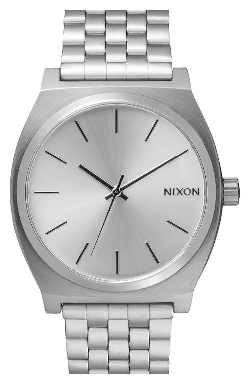 Nixon The Time Teller Bracelet Watch - All Silver