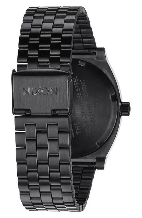 Nixon The Time Teller Bracelet Watch - Black/black