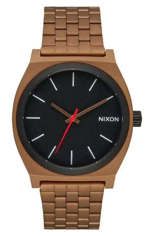 Nixon The Time Teller Bracelet Watch - Bronze/black