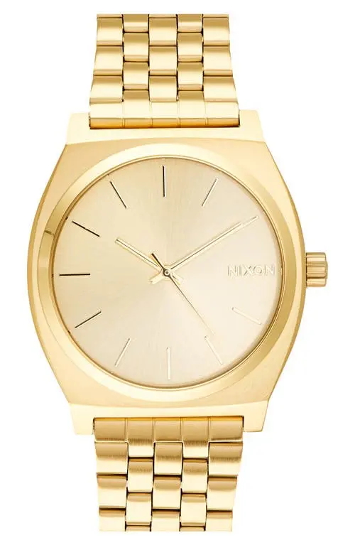 Nixon The Time Teller Bracelet Watch - Gold