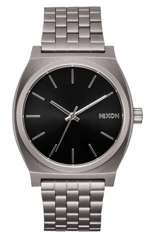 Nixon The Time Teller Bracelet Watch - Gunmetal/black Sunray