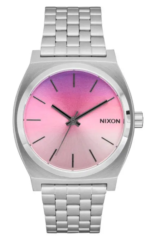 Nixon The Time Teller Bracelet Watch - Silver/dawn