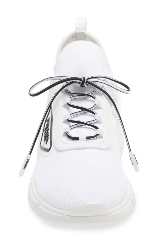 Prada Updated Xy Lace-Up Sneakers - White | Editorialist