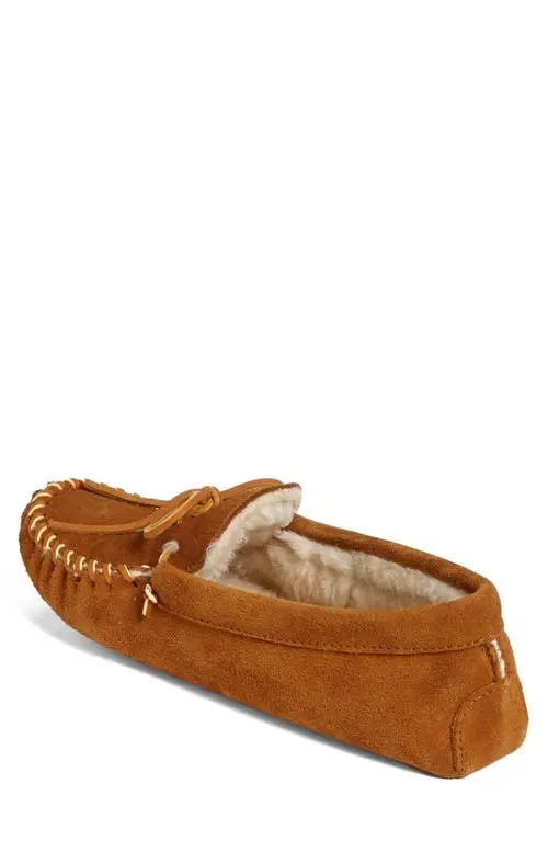 Minnetonka Softsole Suede Slipper - Brown Suede