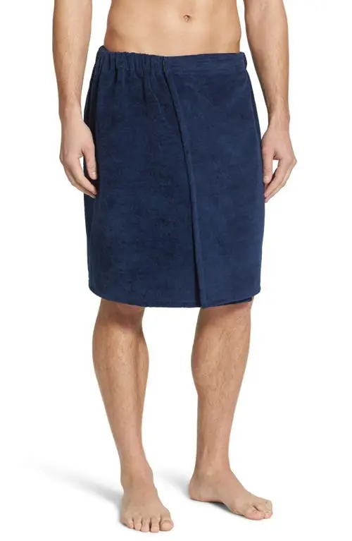 Majestic International Velour Shave Wrap - Navy Blue