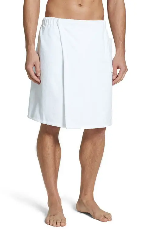 Majestic International Velour Shave Wrap - White