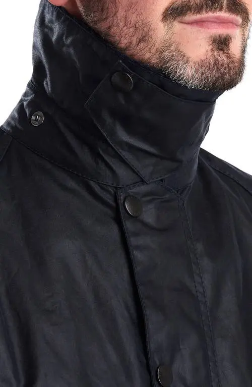 Barbour Bedale Water Resistant Waxed Cotton Jacket - Navy