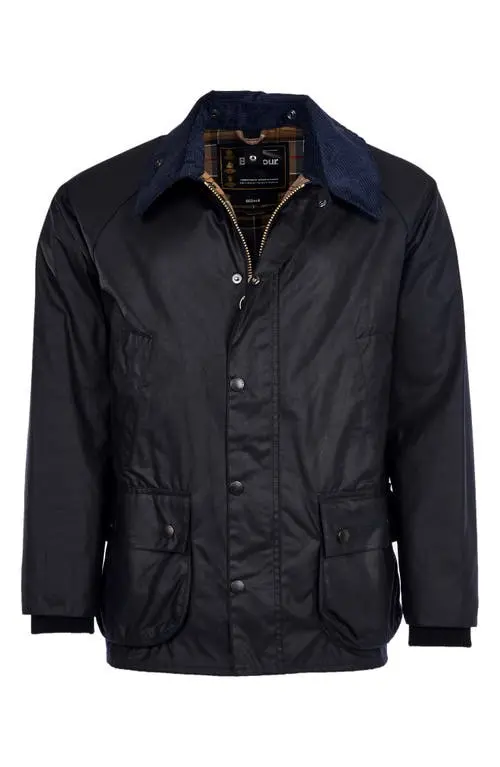 Barbour Bedale Water Resistant Waxed Cotton Jacket - Navy