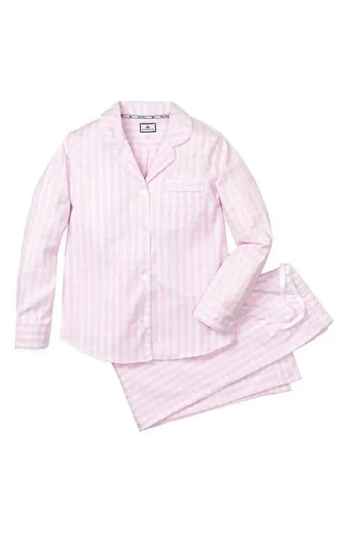 PETITE PLUME Gingham Pajama Set - Pink