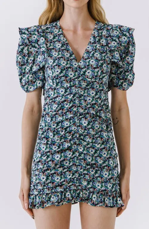 Endless Rose Floral Shirred Minidress