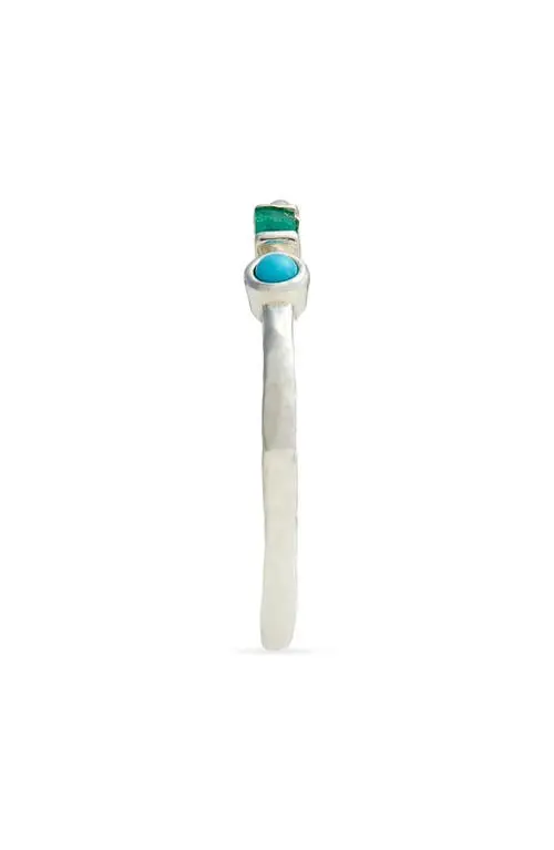Anzie Cleo Emerald & Turquoise Ring