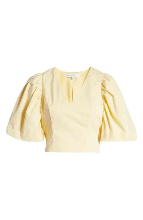 Endless Rose V-neck Crop Top - Yellow