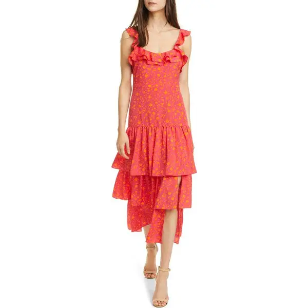 Likely Janie Floral Tiered Dress