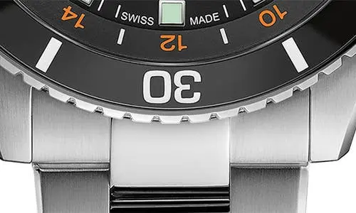 MIDO Ocean Star Gmt Automatic Bracelet Watch - Silver/ Black
