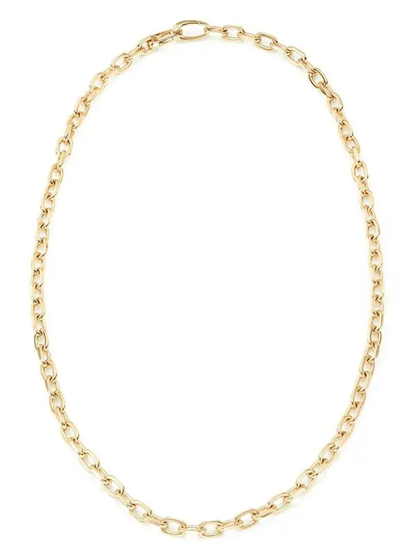 Monica Vinader Alta Capture Mini Link Necklace - Rose Gold