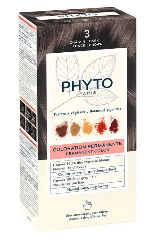 PHYTO Color Permanent Hair Color - 3 Dark Brown