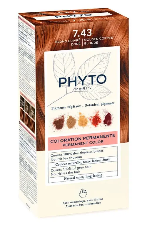 PHYTO Color Permanent Hair Color - 7.43 Golden Copper Blonde