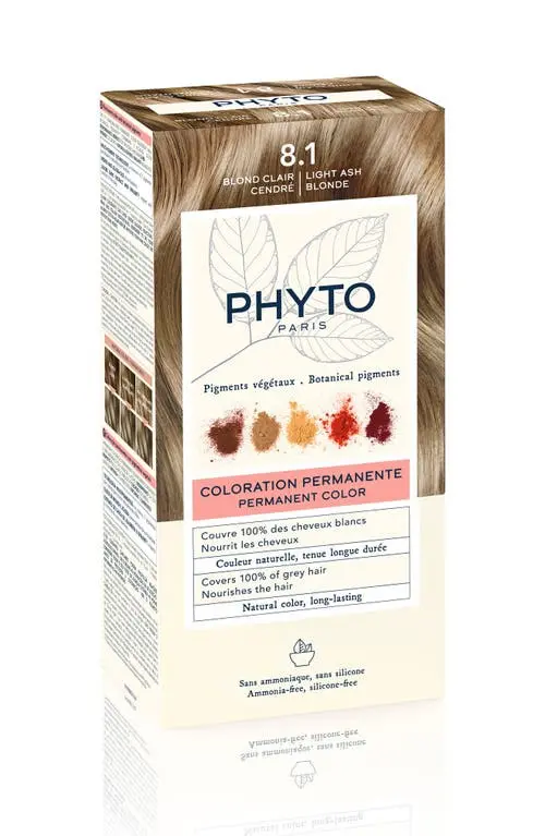 PHYTO Color Permanent Hair Color - 8.1 Light Ash Blonde