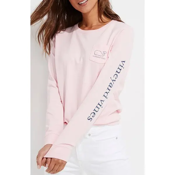 Vineyard Vines Whale Long Sleeve Graphic Tee