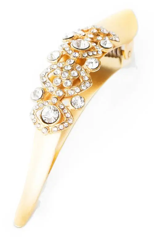 FICCARE Maximas Victorian Crystal Embellished Hair Clip - Gold