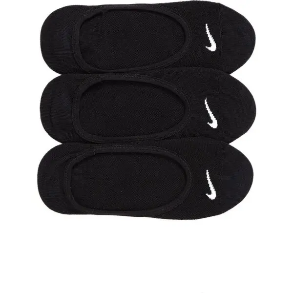 Nike 3-pack No-show Socks - Black/ White
