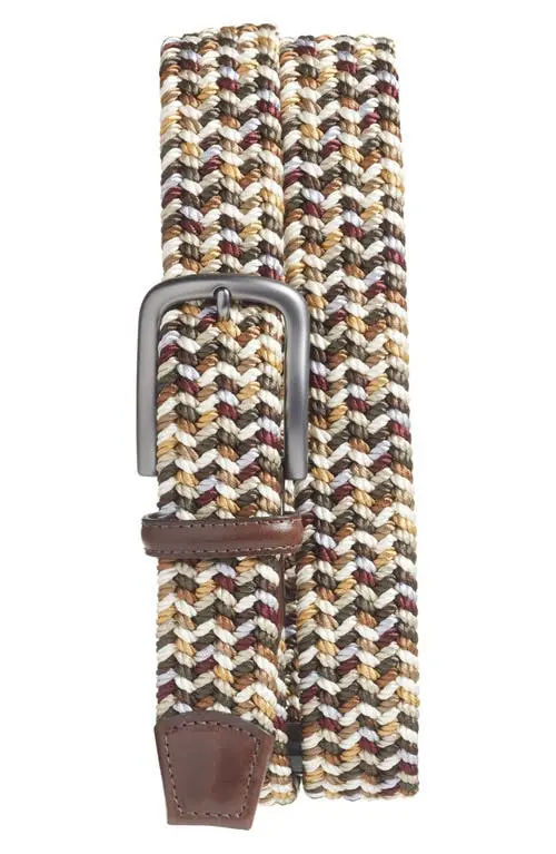 Torino Woven Belt - Brown Multicolor