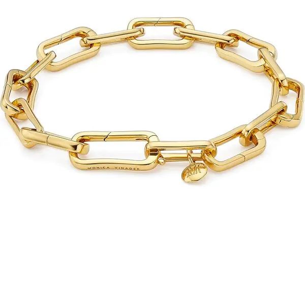 Monica Vinader Alta Capture Charm Bracelet - Yellow Gold