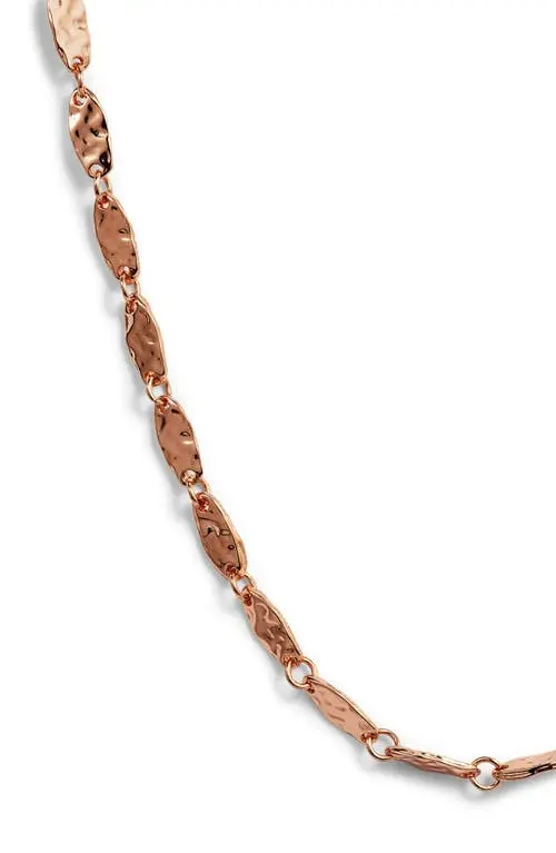 KARINE SULTAN Long Chain Necklace - Rose Gold