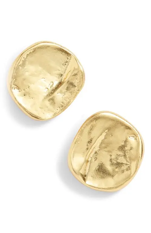 KARINE SULTAN Round Stud Earrings - Gold