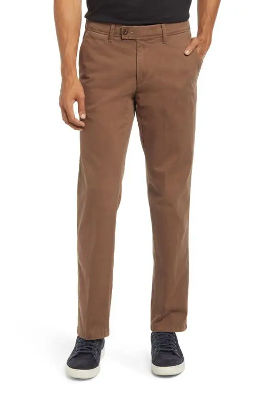 BRAX Evans Flat Front Chinos - Camel