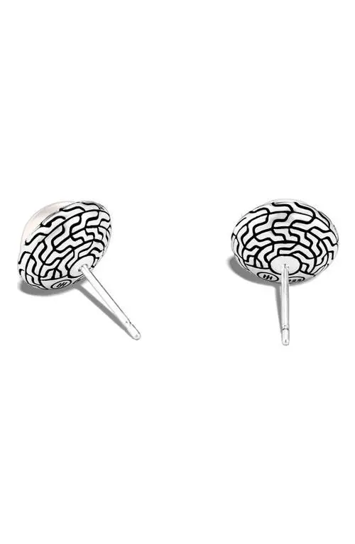 John Hardy Classic Chain Mabé Pearl Stud Earrings - White