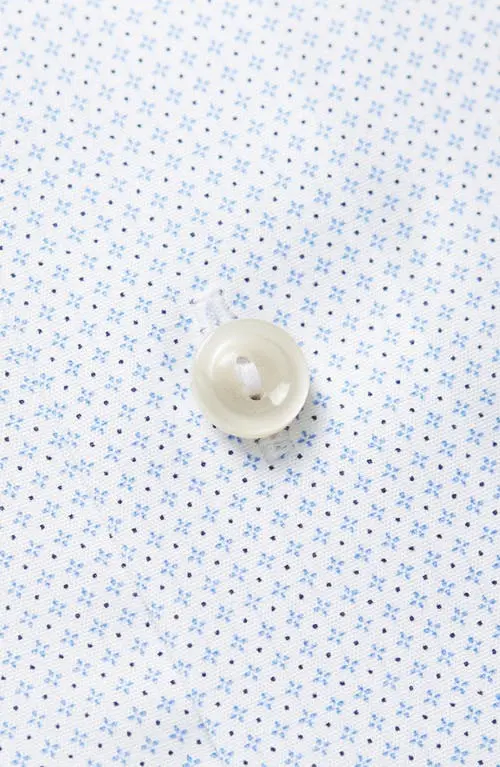 Eton Slim Fit Dot Print Dress Shirt