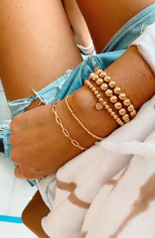 SHYMI Paper Clip Chain Bracelet - Gold