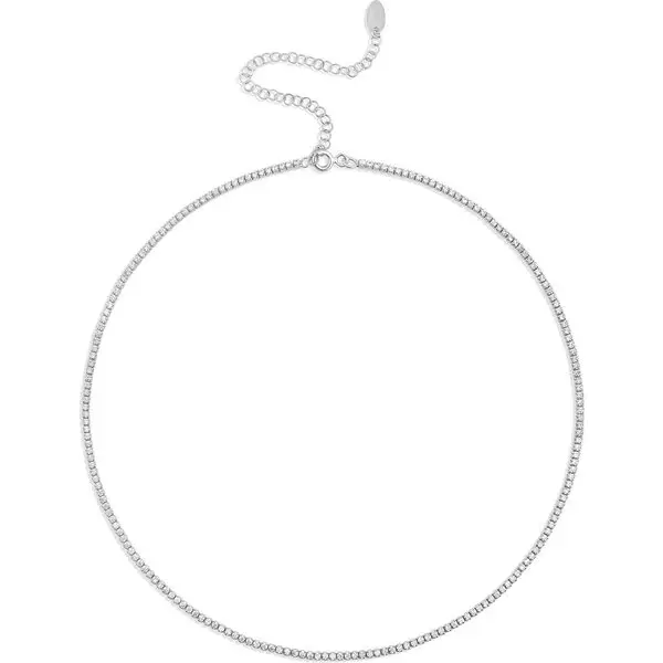 SHYMI Celine Tennis Choker Necklace - Silver