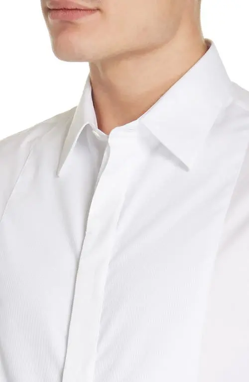 Emporio Armani Slim Fit Stretch Tuxedo Shirt
