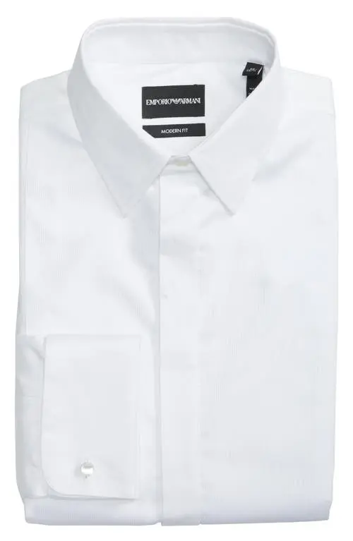 Emporio Armani Slim Fit Stretch Tuxedo Shirt