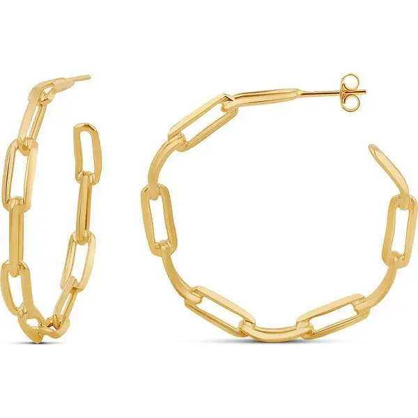 SHYMI Sherry Link Hoop Earrings - Gold