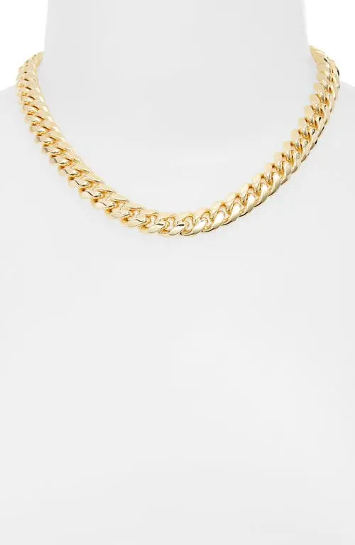 SHYMI Tori Cuban Chain Choker Necklace - Gold