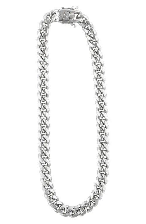SHYMI Tori Cuban Chain Choker Necklace - Silver