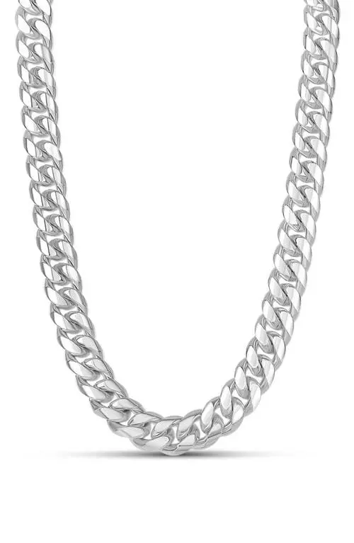 SHYMI Tori Cuban Chain Choker Necklace - Silver
