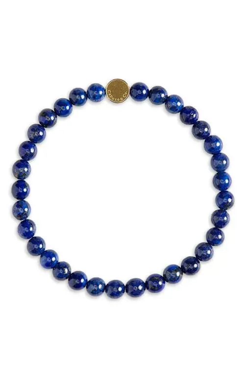 Caputo & Co Stone Bead Bracelet - Dark Blue