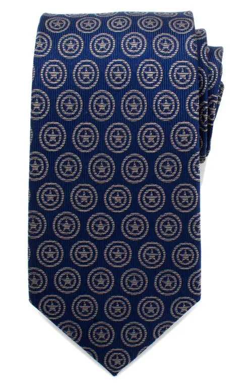 CUFFLINKS, INC. Captain America Silk Neck Tie - Blue