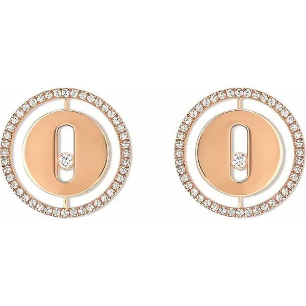 Messika Lucky Move Diamond Stud Earrings - Rose Gold