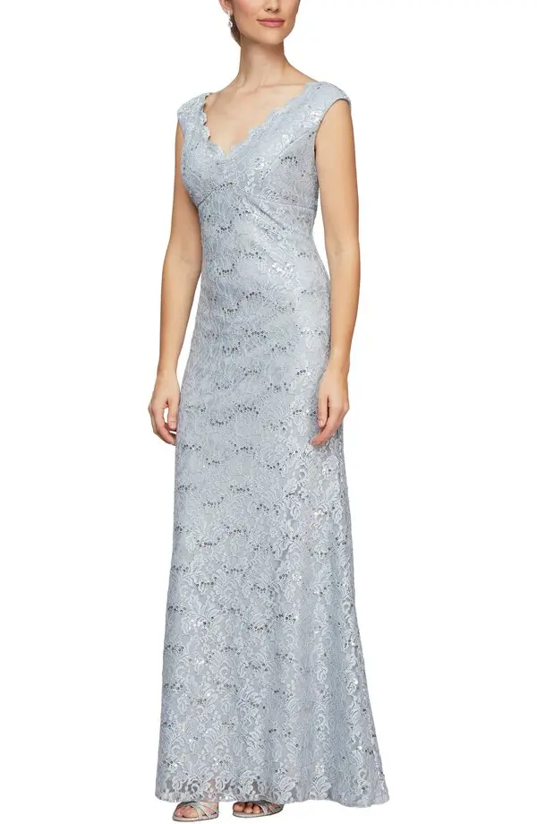 green emerald velvet dress Alex Evenings 8117912