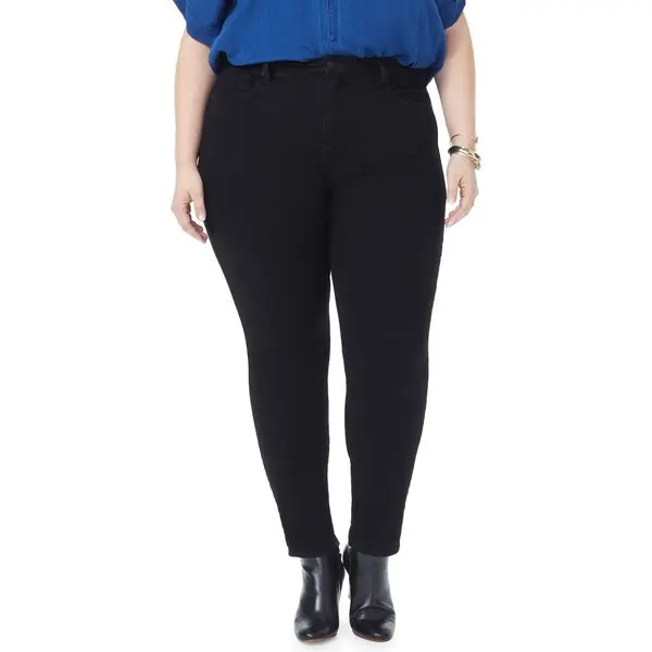 NYDJ Ami High Waist Skinny Jeans - Black