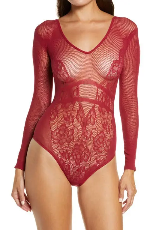HAUTY Lingerie Mas Vino Teddy - Burgundy