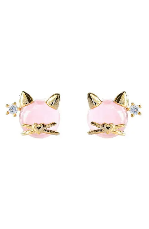 GIRLS CREW Kitty Kat Stud Earrings