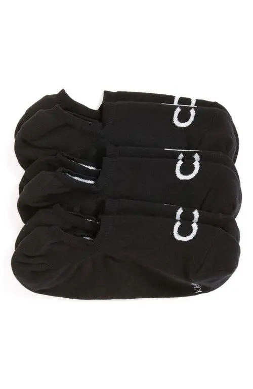 Calvin Klein 3-pack No-show Socks - Black
