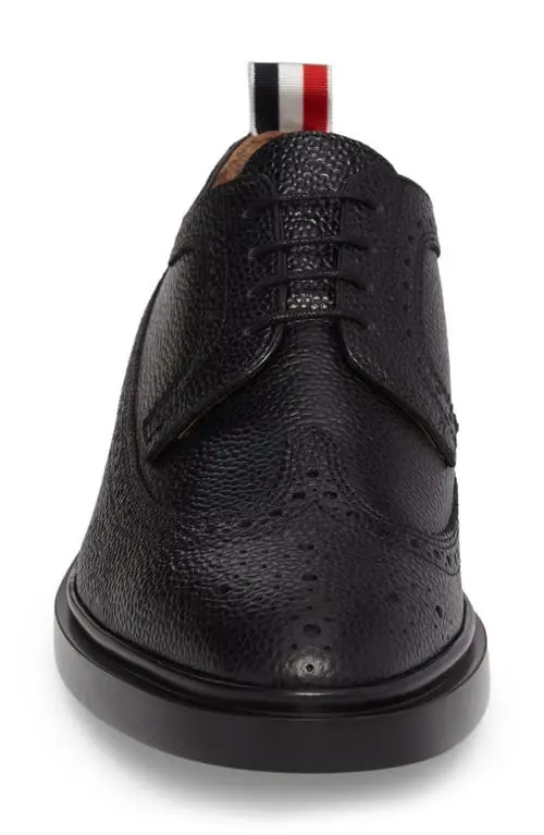 Thom Browne Longwing Leather Derby - Black Leather