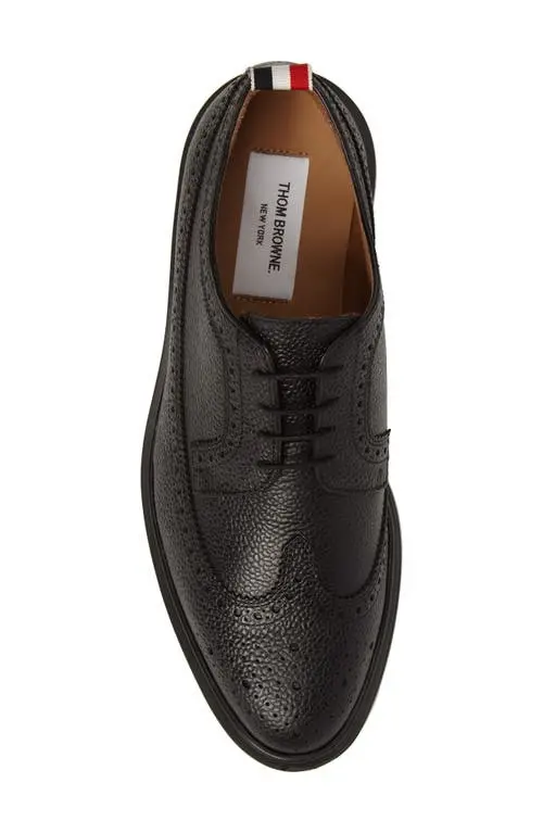Thom Browne Longwing Leather Derby - Black Leather